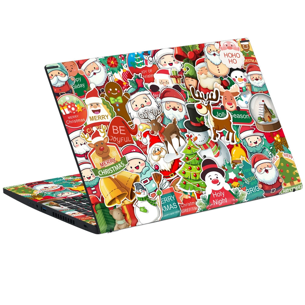 Shop Christmas Santa Sticker Bomb Laptop Skin for Acer | Buy Online Now ...