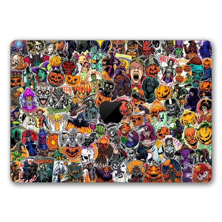 Halloween Sticker Bomb Laptop Skin for MacBook | Buy Online Now ...