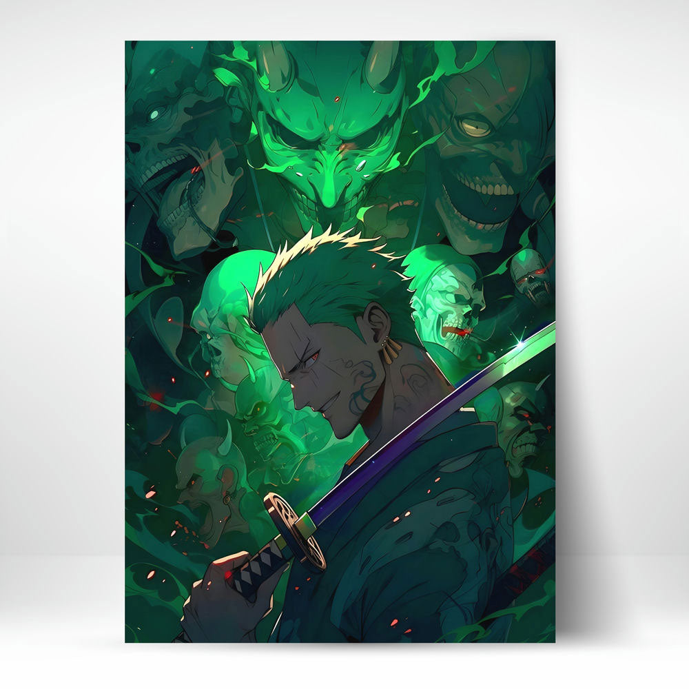 High-Quality Metal Posters - One Piece Roronoa Zoro OP29 | Vibrant ...
