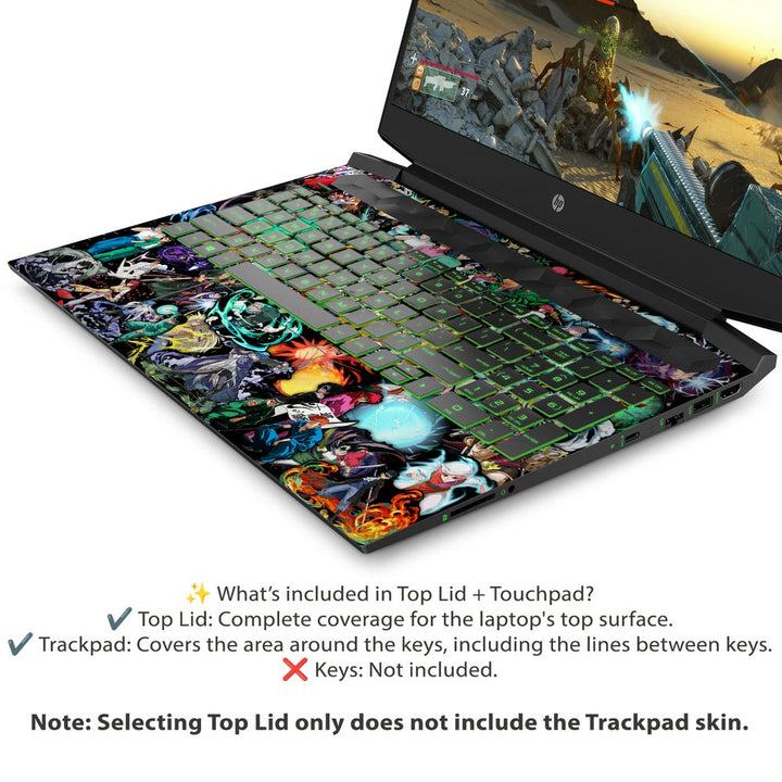 Shop Anime Sticker Bomb Laptop Skin for HP | Buy Online Now – SkinsLegend