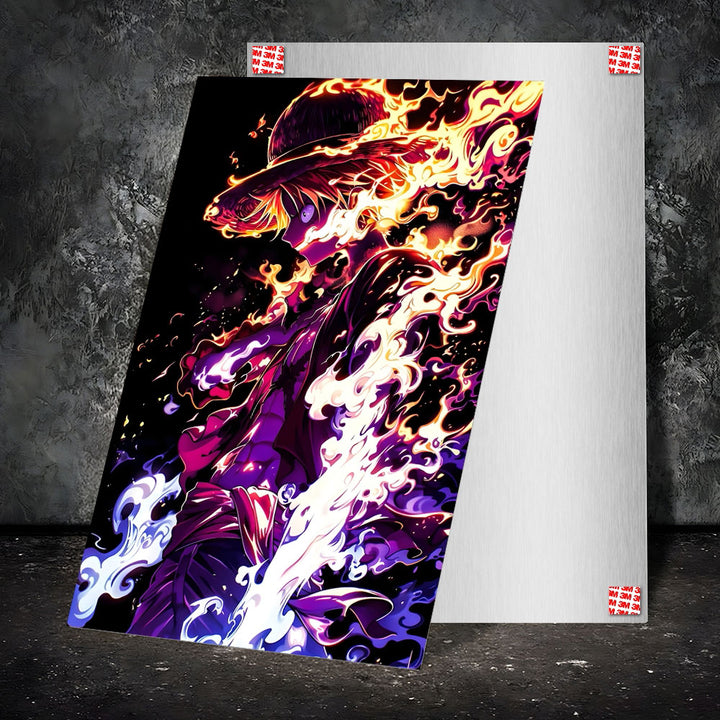 High-Quality Metal Posters - One Piece Monkey D Luffy OP05 | Vibrant ...