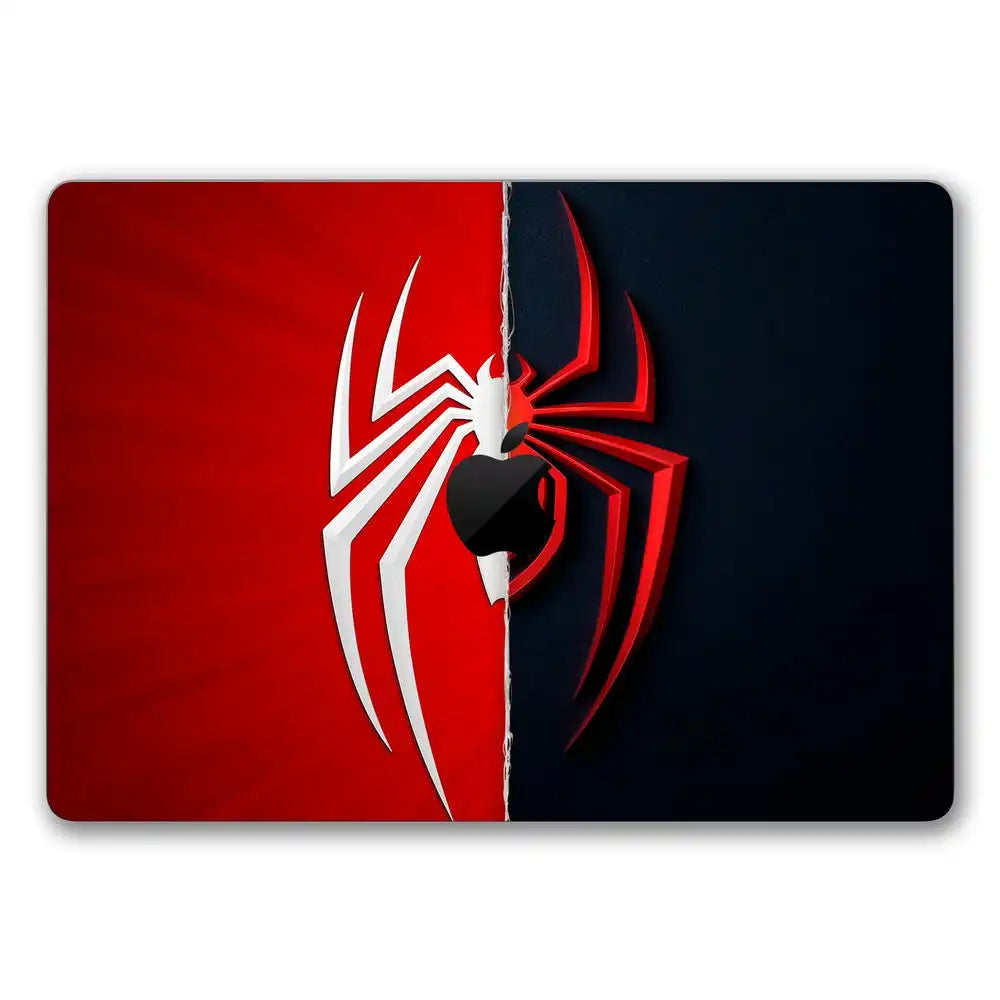 Spider-Man Logo Red Black Laptop Skin for MacBook | Buy Online Now ...