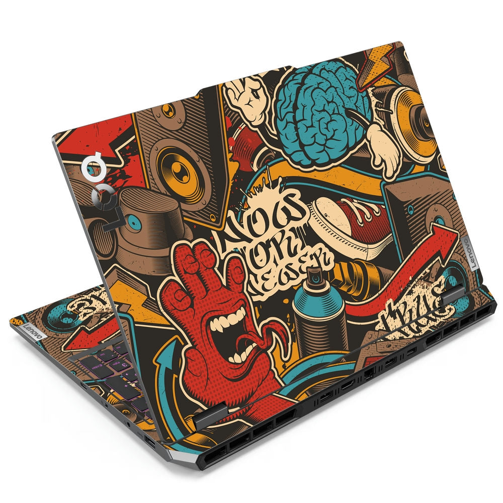 Shop Spray Brain Graffiti_UV Laptop Skin for Lenovo LOQ | Buy Online ...