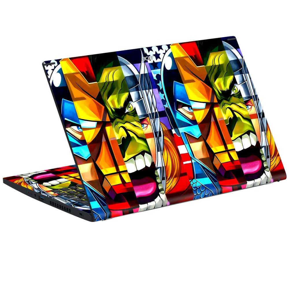Shop Abstract Heroic Faces Laptop Skin for Acer | Buy Online Now ...