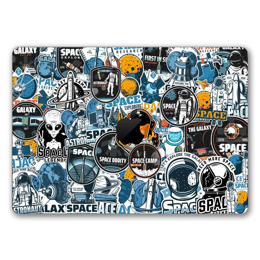 Space Sticker Bomb Laptop Skin for MacBook | Buy Online Now – SkinsLegend
