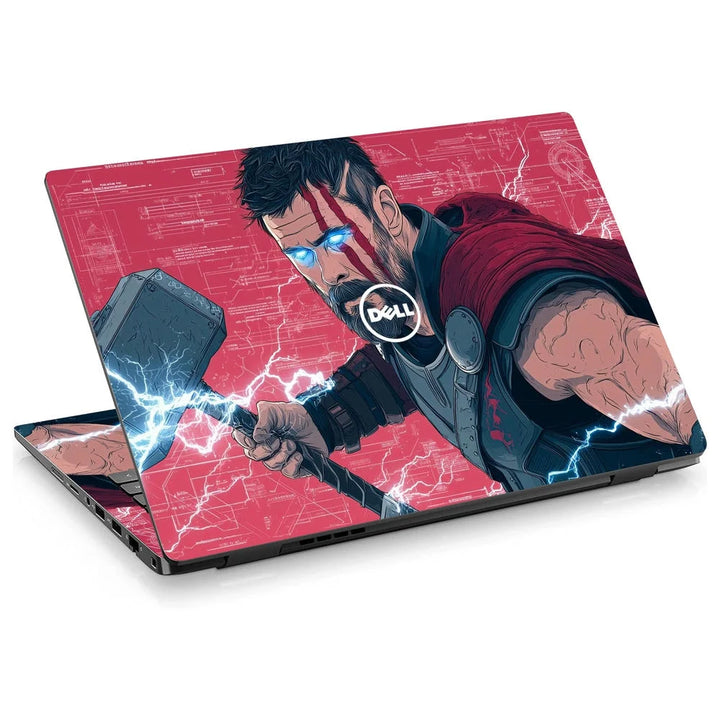 Thor and Mjolnir 3D Embossed Laptop Skin | Buy Online Now – SkinsLegend