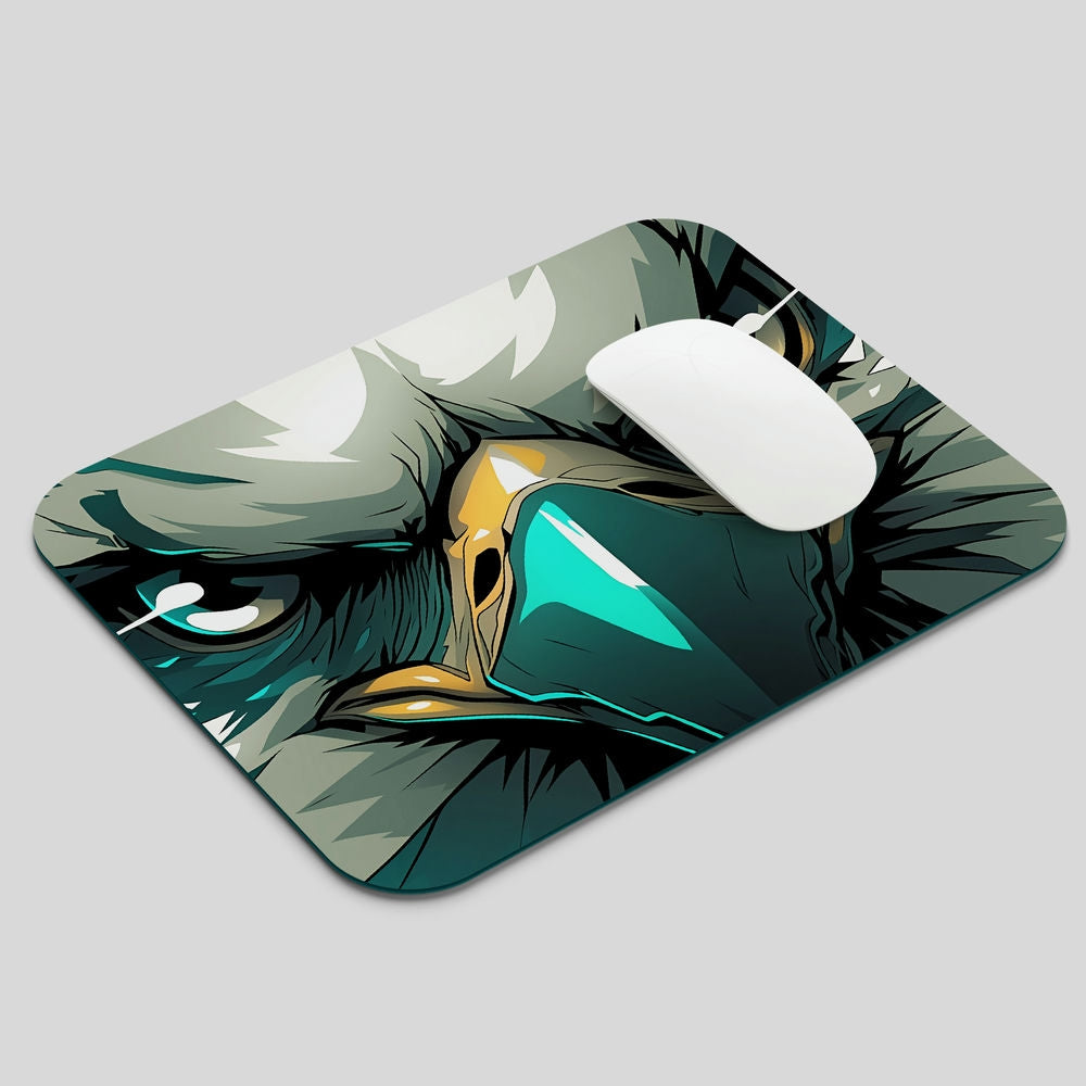 Stylish Fierce Eagle Face ArtAbstract Fluid Art Mouse Pad - Premium ...