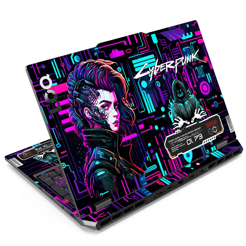 Shop Cyberpunk Neon Hacker Laptop Skin for Lenovo LOQ | Buy Online Now ...
