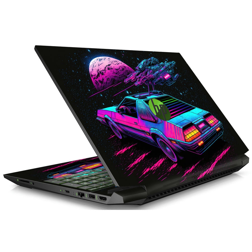 Shop Retro Futuristic Ride Laptop Skin for HP | Buy Online Now ...