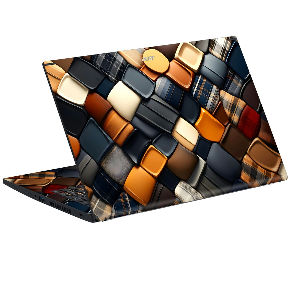 Shop Copper and Blue Woven Abstract Laptop Skin for Acer | Buy Online ...