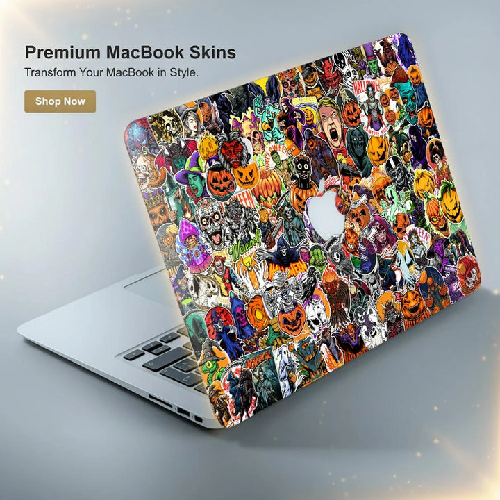 Halloween Sticker Bomb Laptop Skin for MacBook | Buy Online Now ...