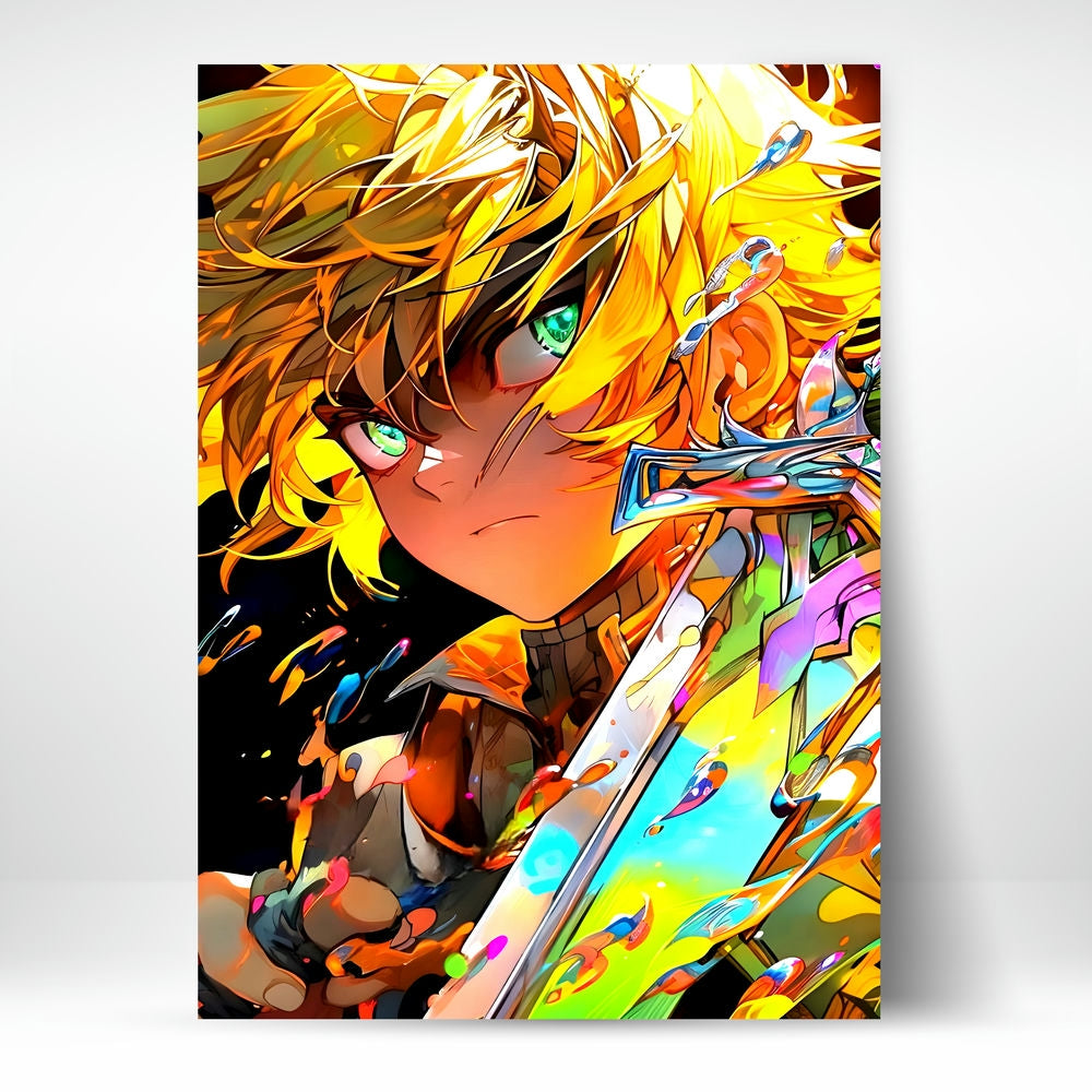 High-Quality Metal Posters - Anime Demon Slayer DS03 | Vibrant Colors ...