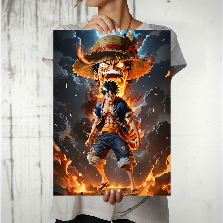 High-Quality Metal Posters - One Piece Monkey D Luffy OP12 | Vibrant ...
