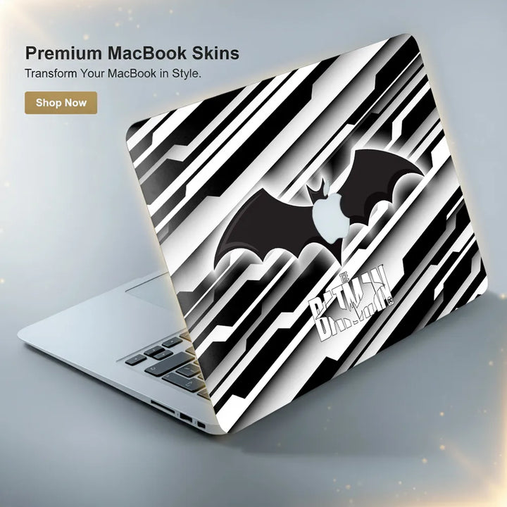 Batman Logo Monochrome Abstract Laptop Skin for MacBook | Buy Online ...