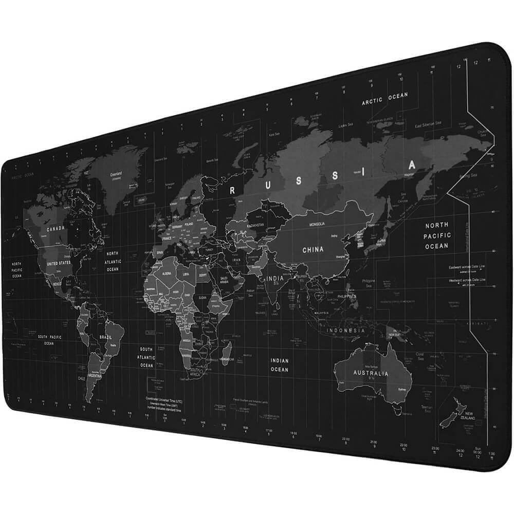World Map Anti-Slip Extended Desk Mat Gaming Mouse Pad | SkinsLegend