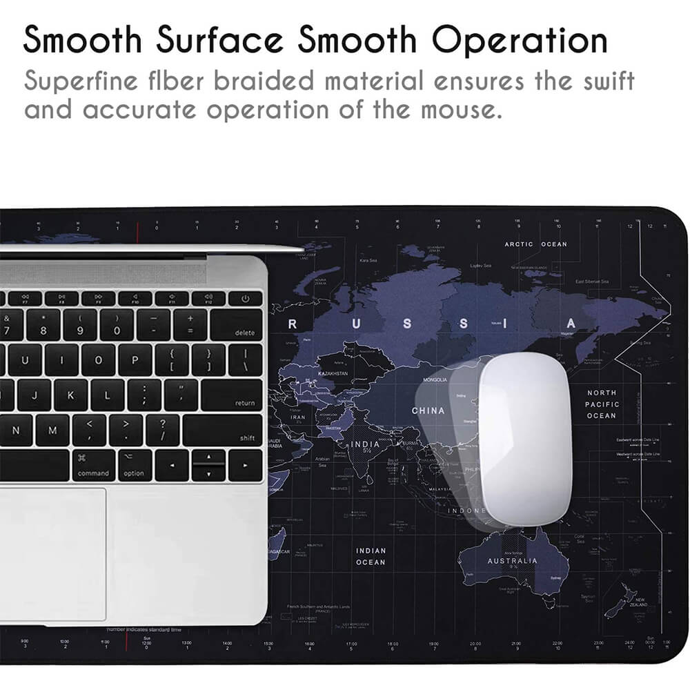 World Map Anti-Slip Extended Desk Mat Gaming Mouse Pad | SkinsLegend