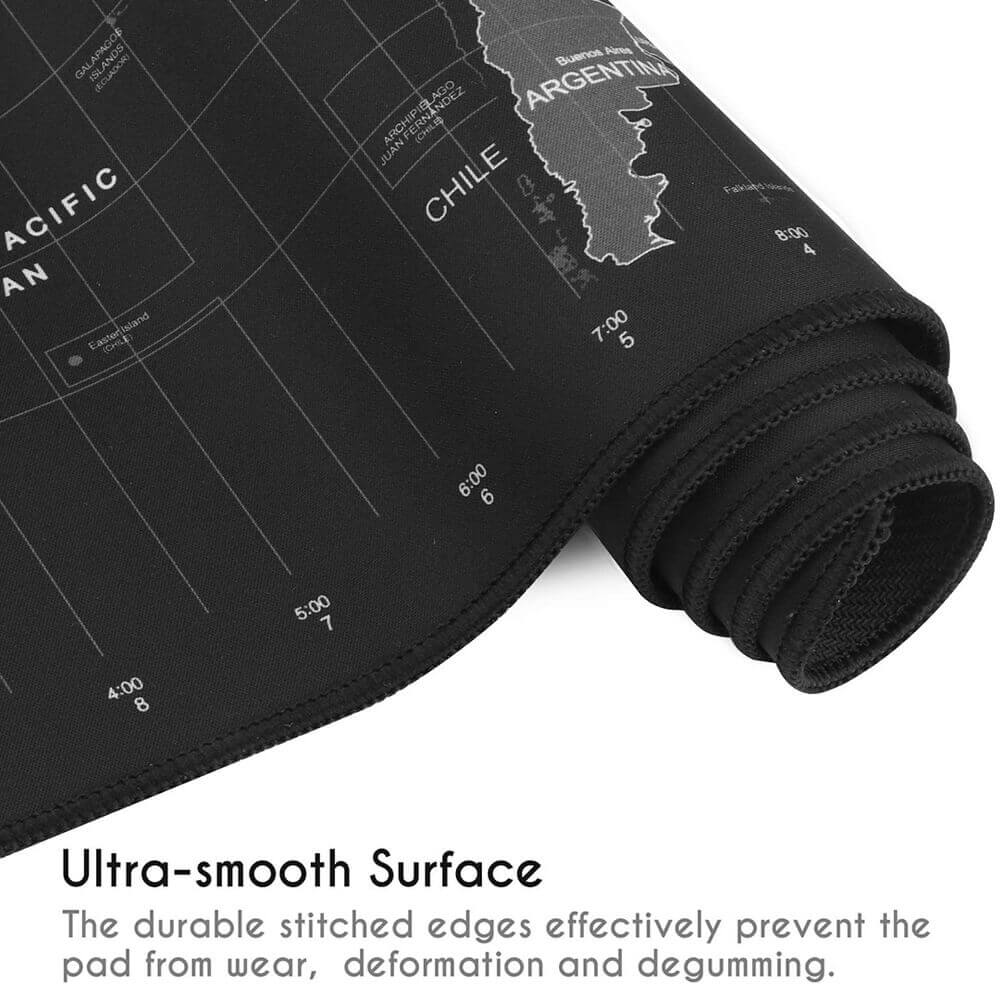 World Map Anti-Slip Extended Desk Mat Gaming Mouse Pad | SkinsLegend