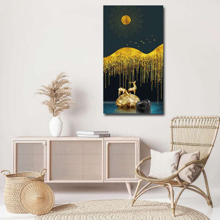 Canvas Painting - Golden Sunshine Portrait – SkinsLegend