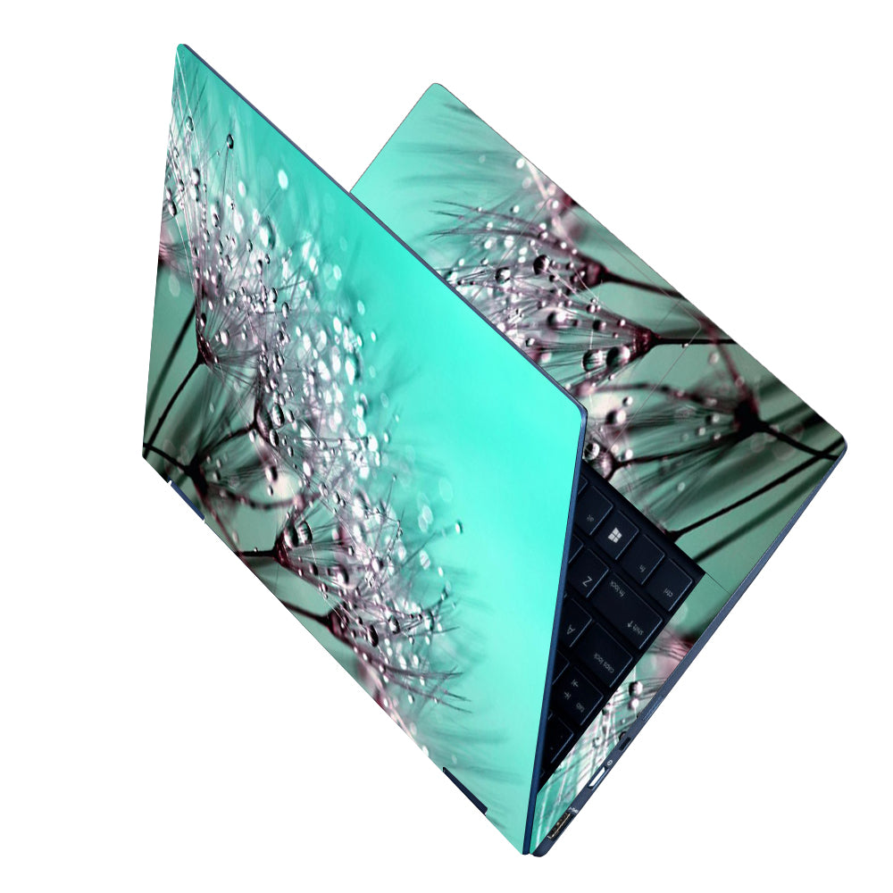 Shop Water Drops Green Laptop Skin | Buy Online Now – SkinsLegend