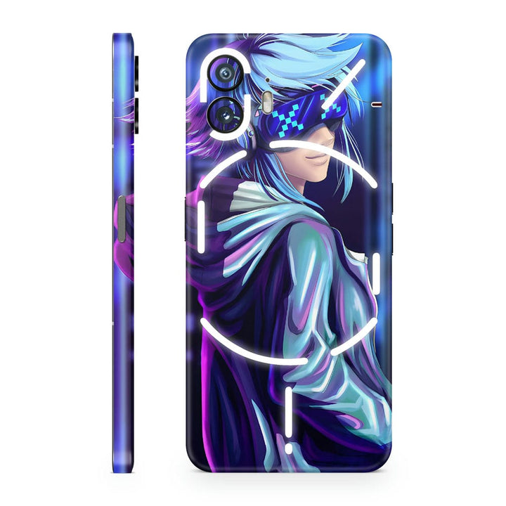 Mobile Skin Wrap Anime Neon Cool Guy : Protect Your Phone and Add a ...