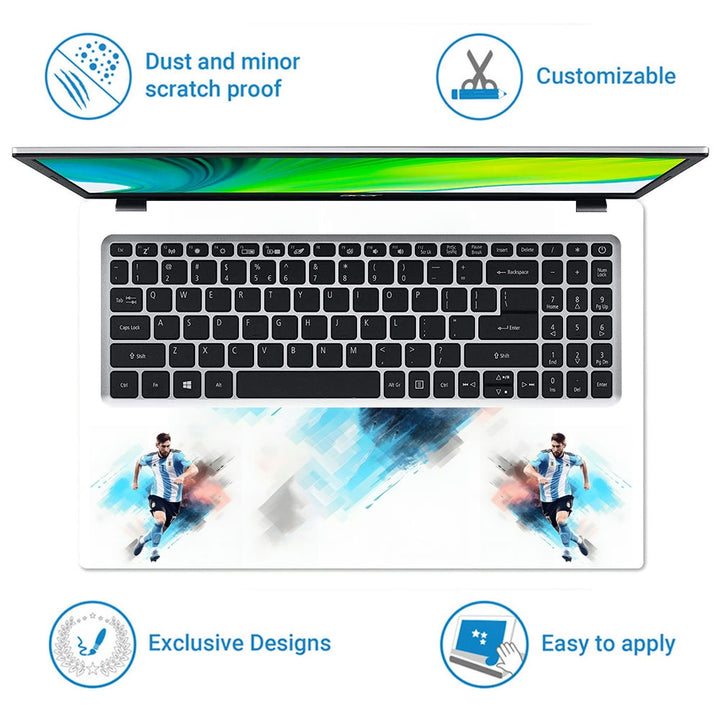 Shop Lionel Messi Artwork Football Laptop Skin | Buy Online Now ...