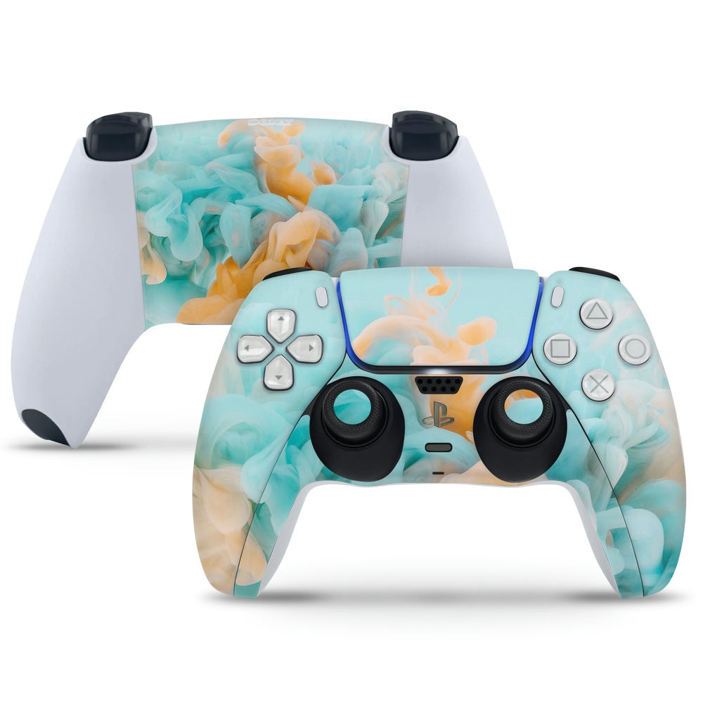 PlayStation 5 Controller Skin - Light Blue Multicolor Smoke – SkinsLegend