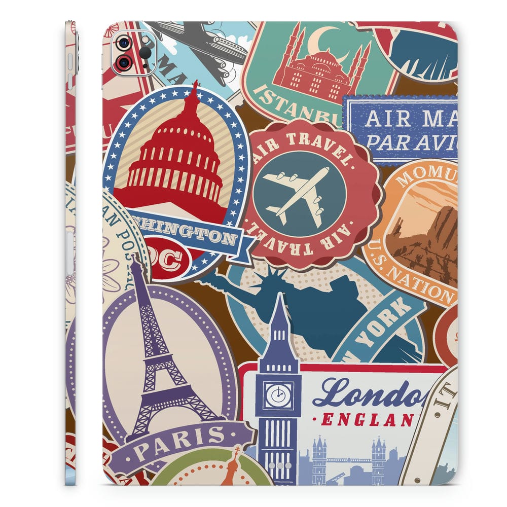 Travel Doodle Tablet Skin Wrap - Elevate Your Tablet's Look – SkinsLegend