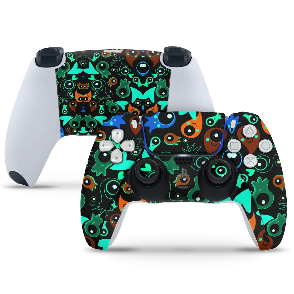 PlayStation 5 Controller Skin - Green Owl Art – SkinsLegend