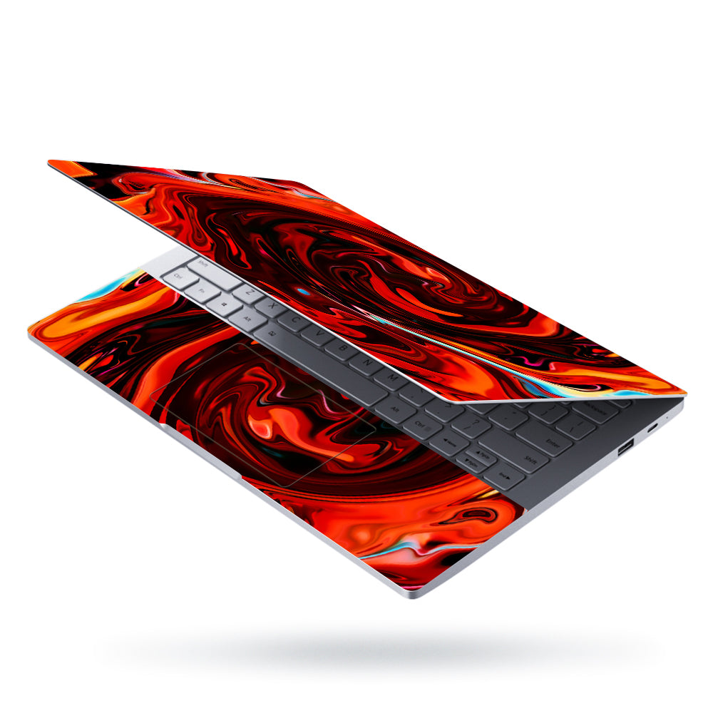 Shop Red Swirl Float Abstract Laptop Skin | Buy Online Now – SkinsLegend