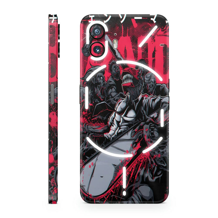 Mobile Skin Wrap Black Red Creatures Design : Protect Your Phone and ...