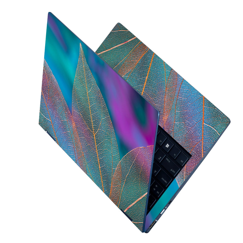 Shop Transparent Vivid Autumn Leaves Laptop Skin | Buy Online Now ...