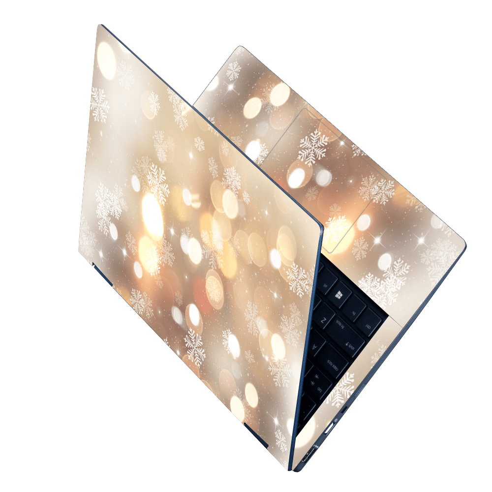 Shop Snowflakes and Bright Lights Laptop Skin | Buy Online Now ...