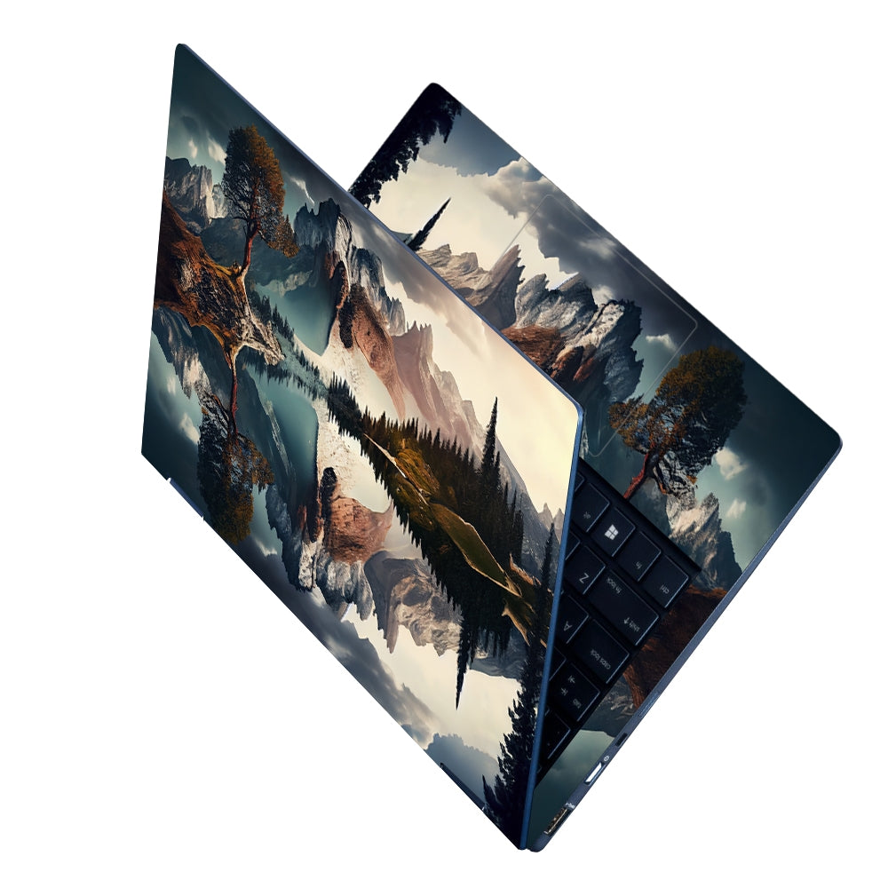 Shop Mountain Landscape Reflects Autumn Laptop Skin | Buy Online Now ...