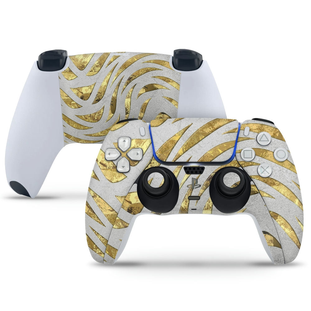 PlayStation 5 Controller Skin - Golden Highlighters On Silver – SkinsLegend