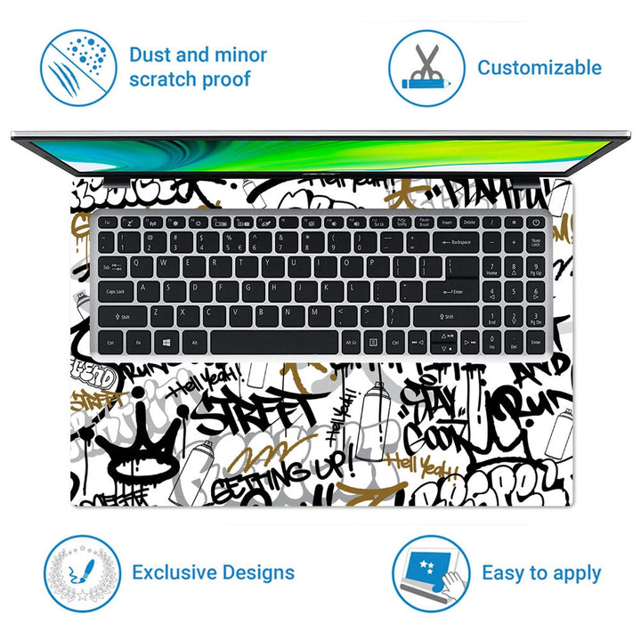 Shop Graffiti Background Laptop Skin | Buy Online Now – SkinsLegend