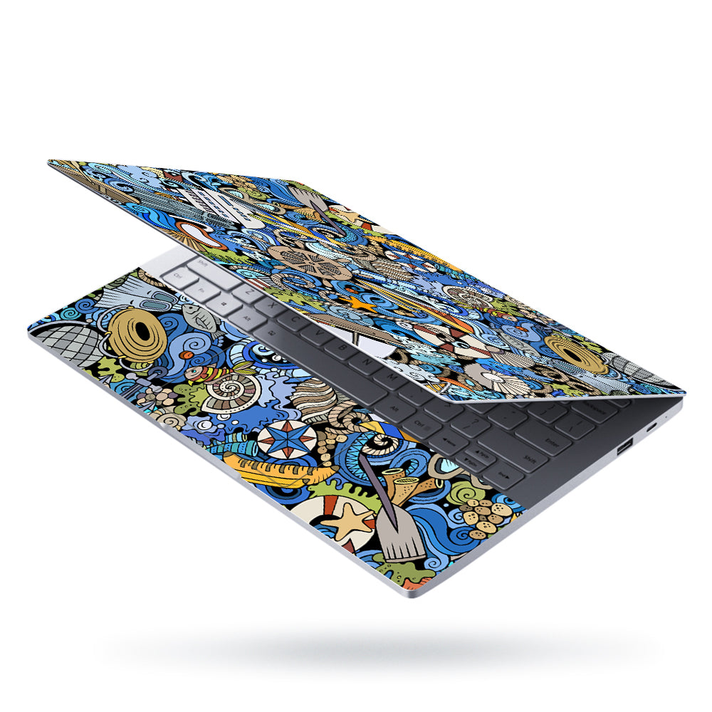 Shop Ocean Doodle Laptop Skin | Buy Online Now – SkinsLegend