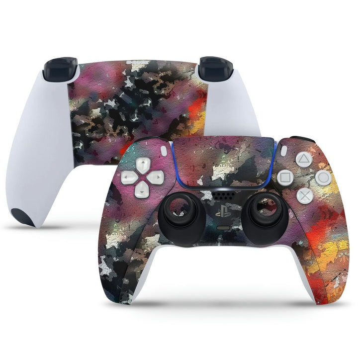 PlayStation 5 Controller Skin - Multicolor Stone Abstract – SkinsLegend
