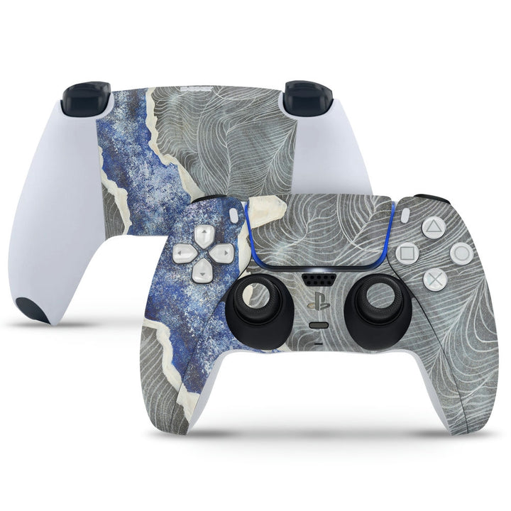 PlayStation 5 Controller Skin - Blue Grey River Side Painting – SkinsLegend