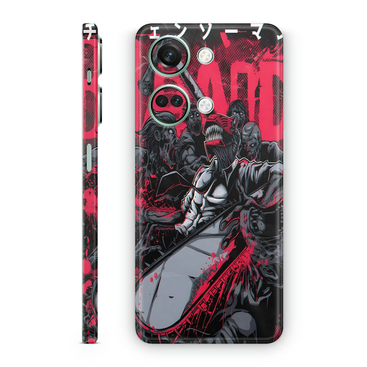 Mobile Skin Wrap Black Red Creatures Design : Protect Your Phone and ...