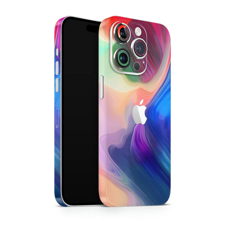 Mobile Skin Wrap Dark Blue Red Stroke Art : Protect Your Phone and Add ...