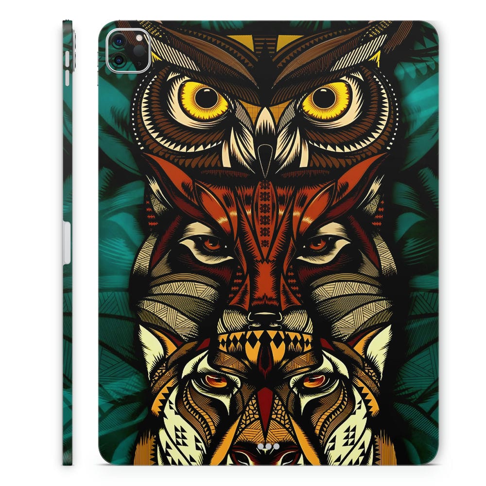 Owl and Wolf Design Tablet Skin Wrap - Elevate Your Tablet's Look ...