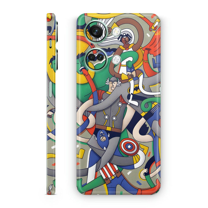 Mobile Skin Wrap Avengers Cartoon : Protect Your Phone and Add a Touch ...