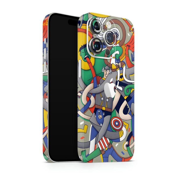 Mobile Skin Wrap Avengers Cartoon : Protect Your Phone and Add a Touch ...