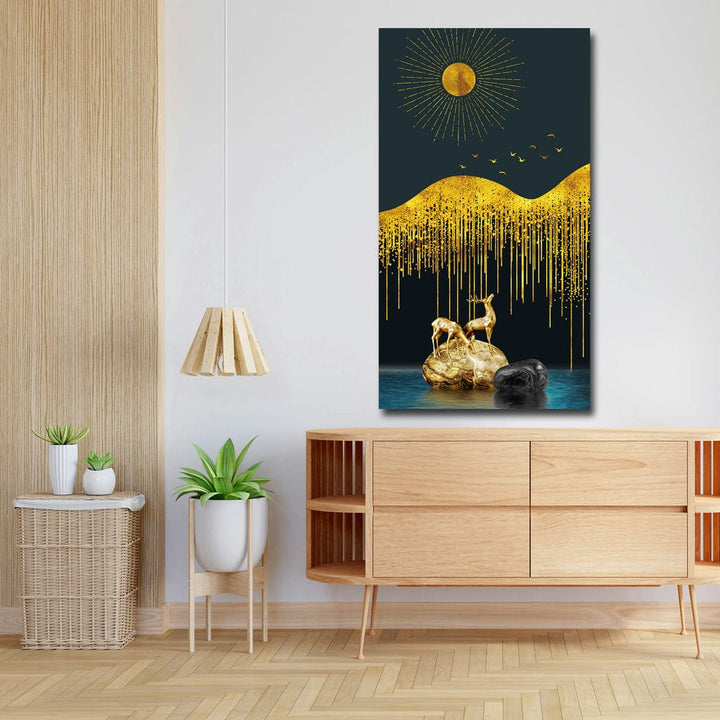 Canvas Painting - Golden Sunshine Portrait – SkinsLegend