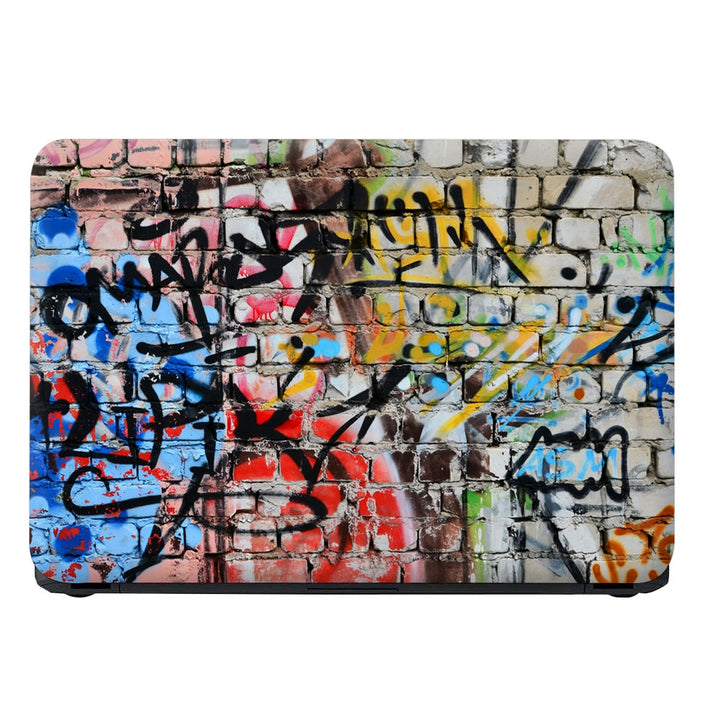 Shop Wall Decorated With Colorful Abstract Graffiti Laptop Skin | Buy ...