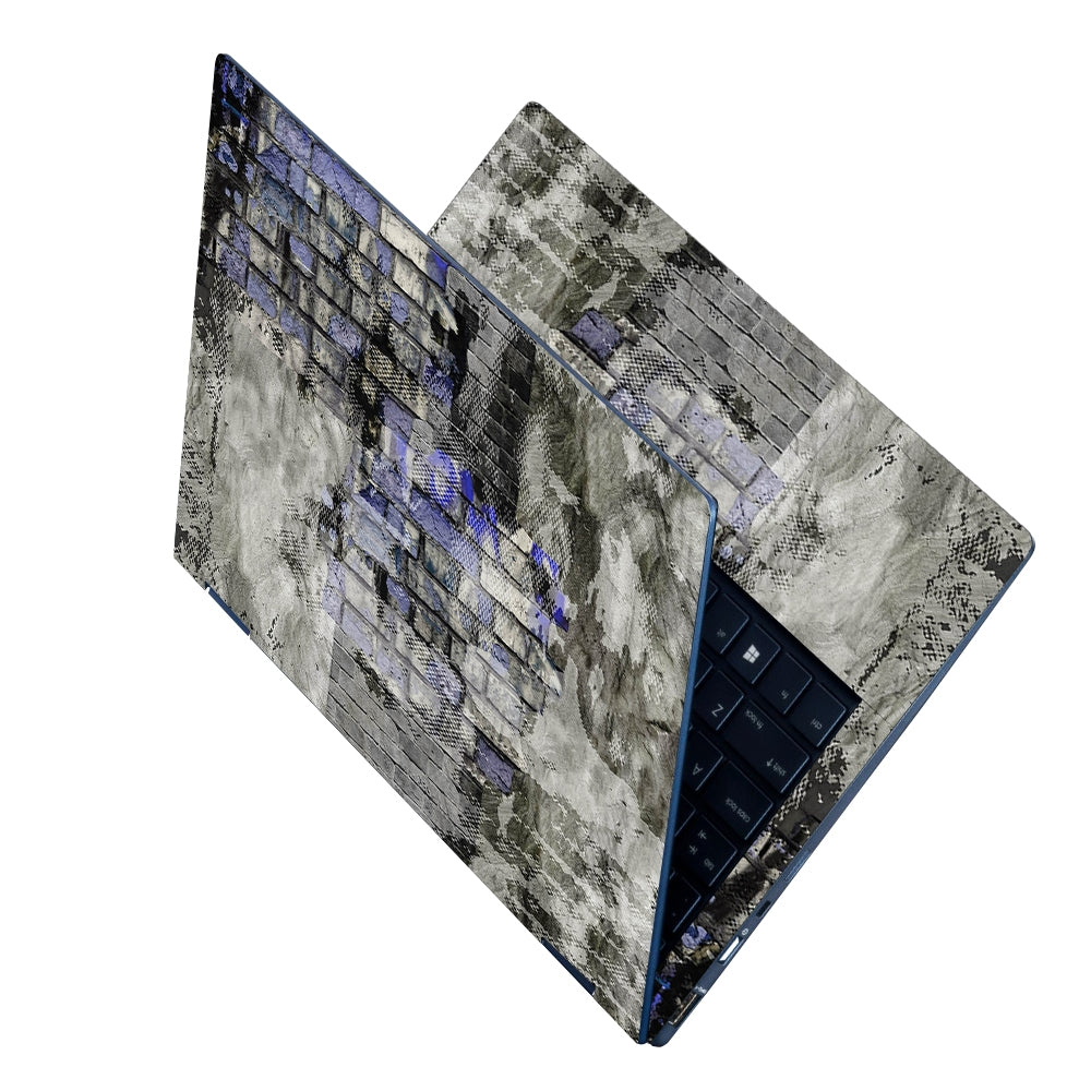 Shop Grey Blue Texture Background Laptop Skin | Buy Online Now ...