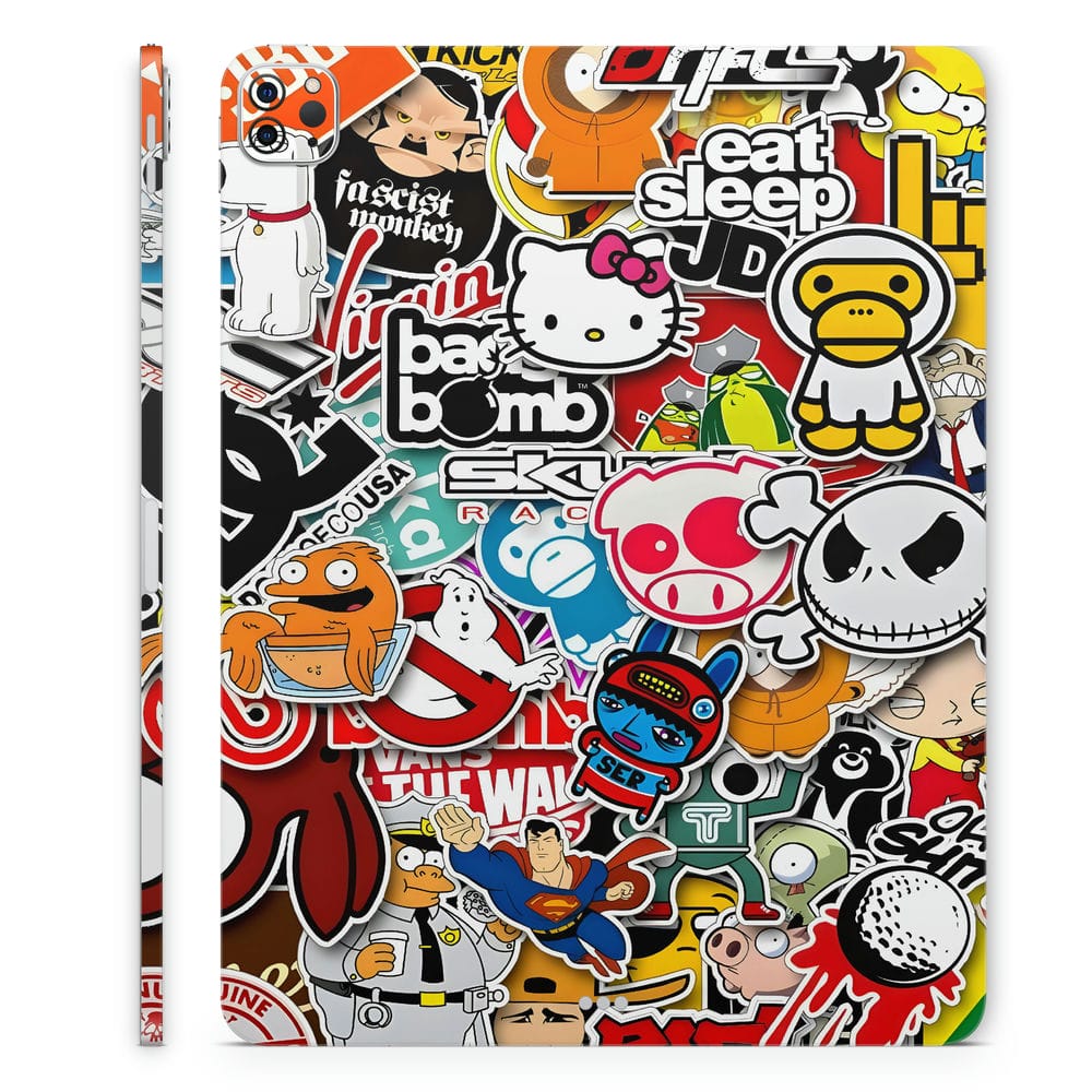 Sticker Bomb Tablet Skin Wrap - Elevate Your Tablet's Look – SkinsLegend