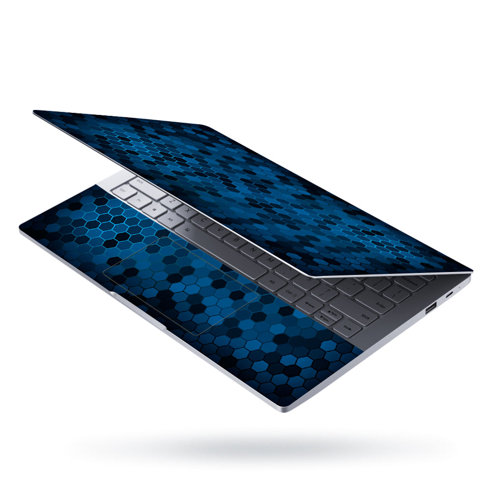 Shop Black Blue Honeycomb Laptop Skin | Buy Online Now – SkinsLegend