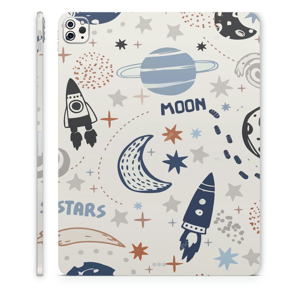 Moon Space Art Tablet Skin Wrap - Elevate Your Tablet's Look – SkinsLegend