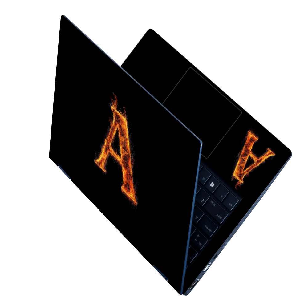 Shop A Letter Fire Laptop Skin | Buy Online Now – SkinsLegend